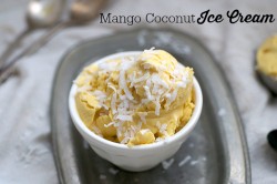 Mango and Coconut Ice Cream | The Realistic Nutritionist