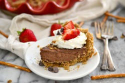 Chocolate Tofu Pie | The Realistic Nutritionist