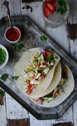DIY Salsa Chicken Taco Bar | The Realistic Nutritionist